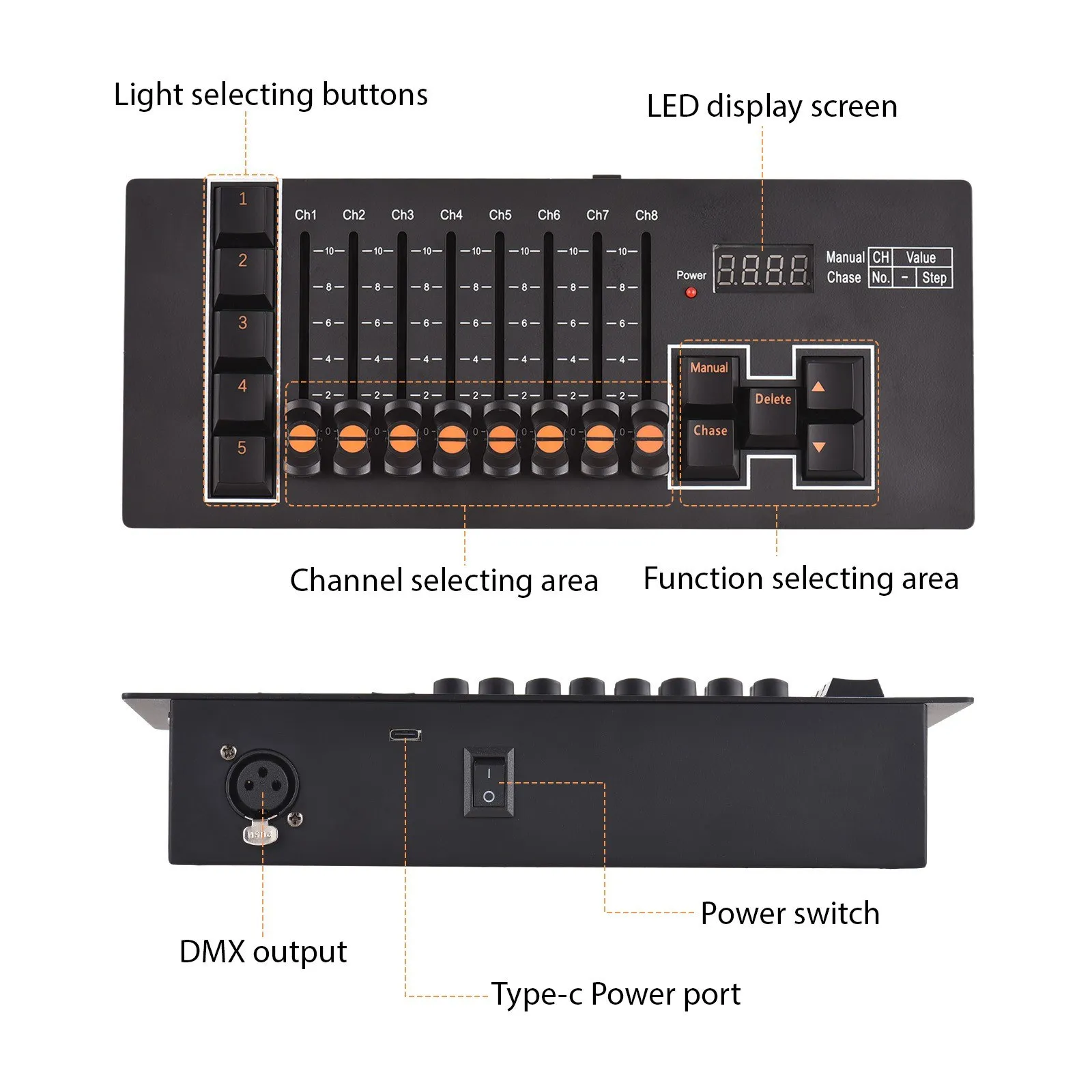DMX Controller DMX 512 40 Channel tage DJ Light Controller for DJ ...