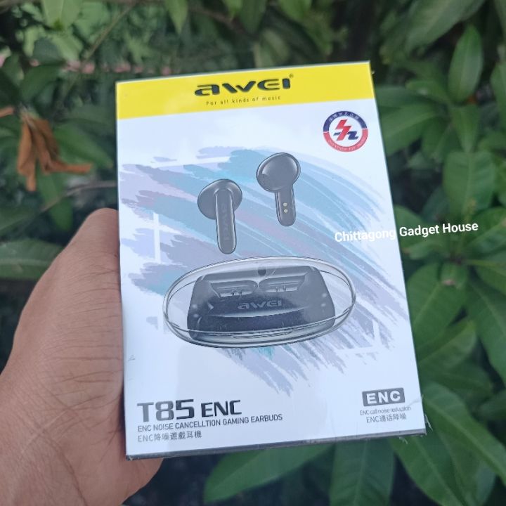 AWEI T85 ENC Noise Cancellation Bluetooth 5.3 HiFi Stereo Sound ...