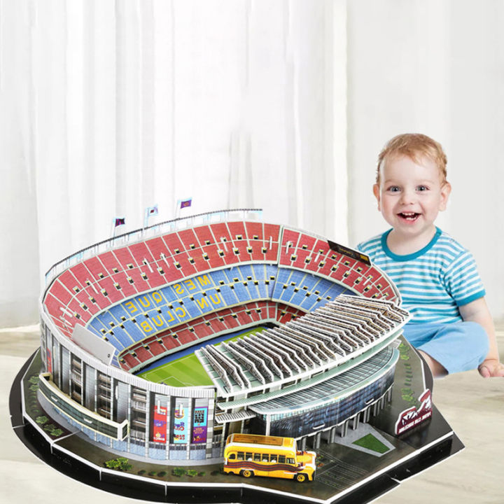 1PC Fans Birthday Toys Gifts Miniature Football Field 3D DIY Puzzle ...