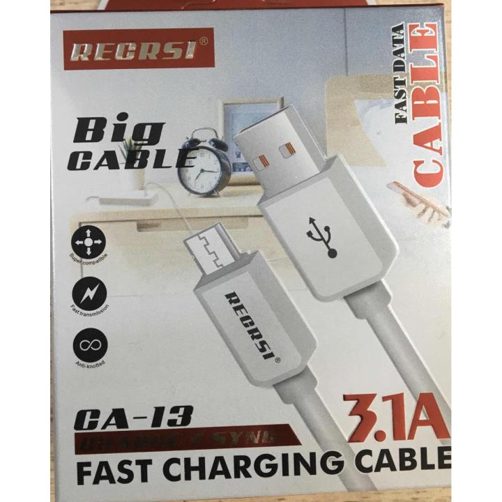 Recrsi Micro USB Cable Super Fast Charging And Data Transfer With 3.1A ...