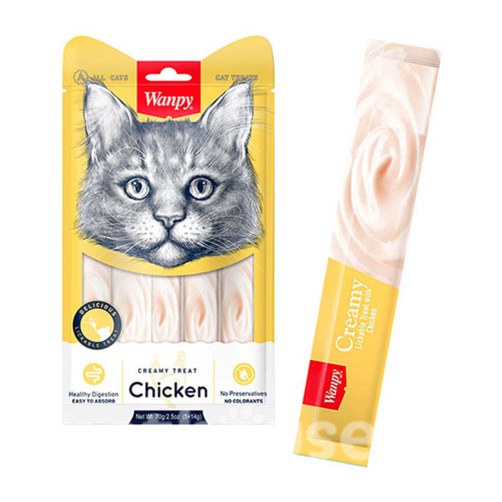 Wanpy Creamy Treat Chicken 5pc Pack 70g (5×14g) | Daraz.com.bd