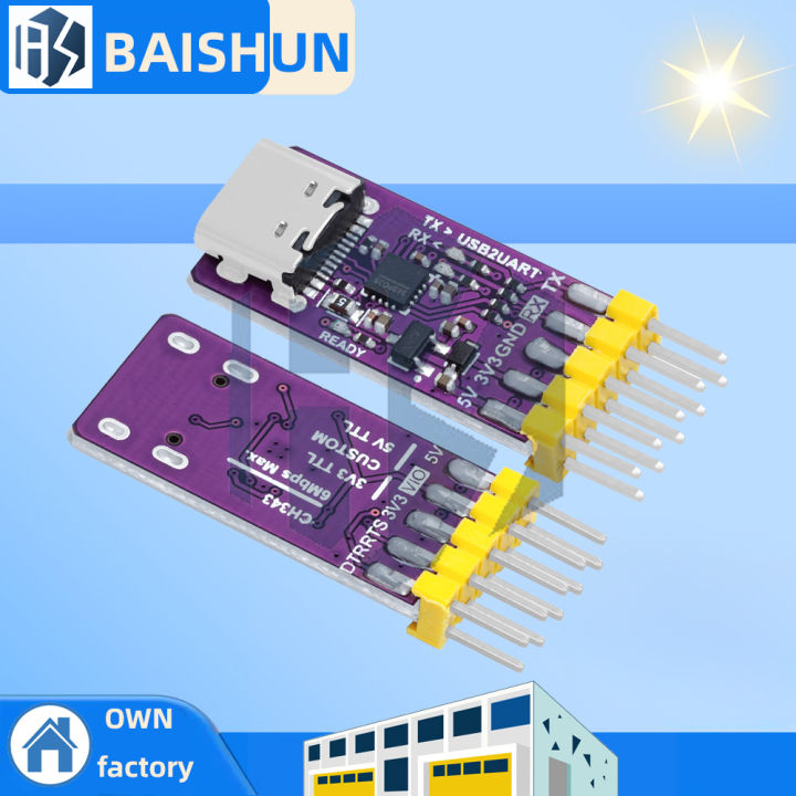USB-to-TTL Serial Converter Module (CH343P)‌ ‌Type-C Interface | 6Mbps ...