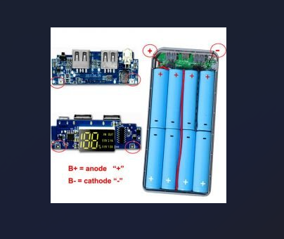 LED Dual USB 5V 2.1A Micro/Type-C USB Mobile Power Bank Charging Module Lithium Battery Charger ...