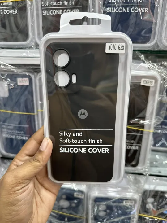 For Moto G35 Luxury Silicon Protect Back Cover Soft Case | Daraz.com.bd