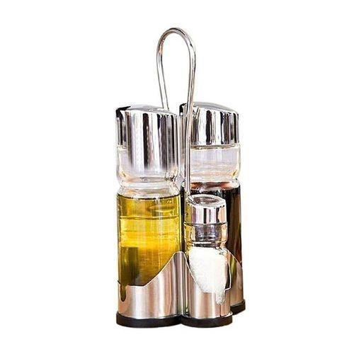 4 in 1 Oil and Salt and Pepper Pot Set - Transparent | Daraz.com.bd