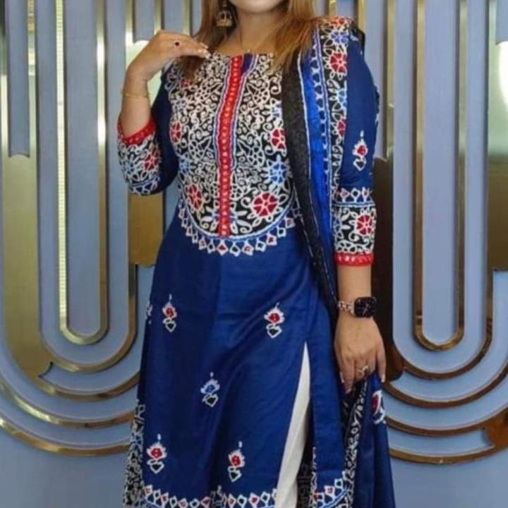 Pure Cotton Unstitched Multicolor Stylist And Fashionable Screen Print ...