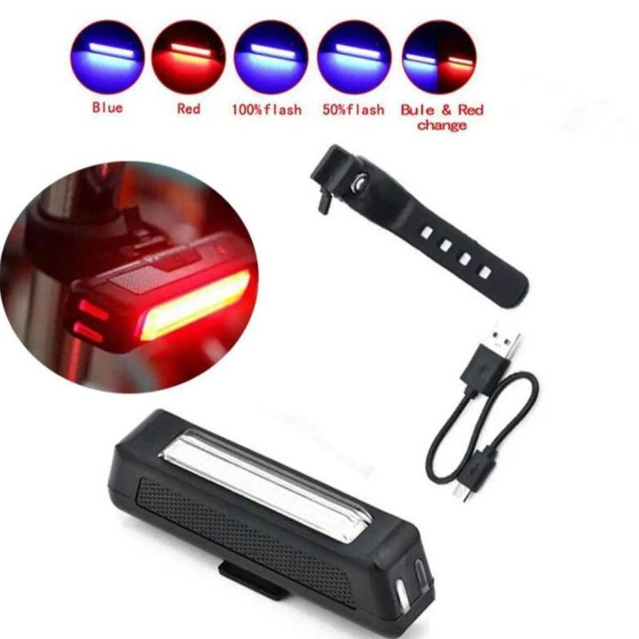 Bicycle 7 Mode Comet Led Rechargeable Bike Taillight/Headlight Cycling ...