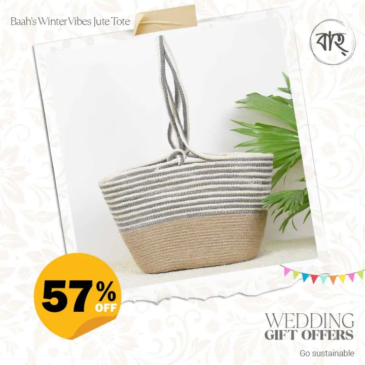 Baah’s Winter Vibes Jute Tote | Daraz.com.bd