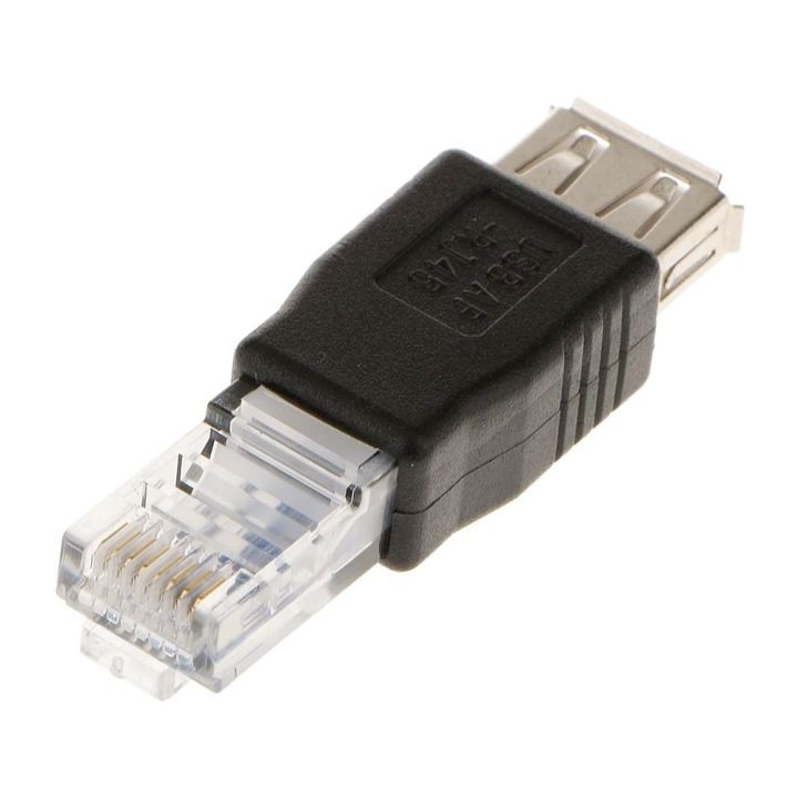 RJ45 Male to USB AF Adapter(Black) | Daraz.com.bd