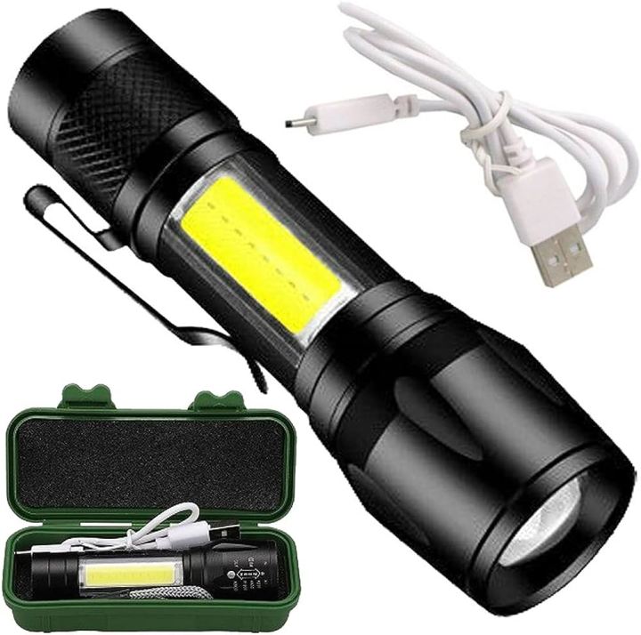 Illuminate Your Path With Rechargeable Flashlight Torch Led Usb ...