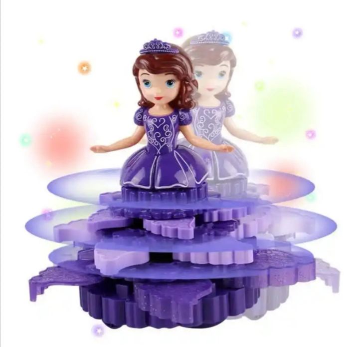 Dancing Doll For Girls Rotating Flashing Lights With Music Doll - Doll ...