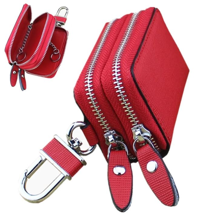 Genuine Leather Key Wallet Men amp Women Car Key Bag Multi Function Key ...