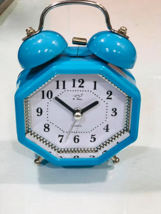 Metal Double Bell Desk Table Alarm Clock | Daraz.com.bd