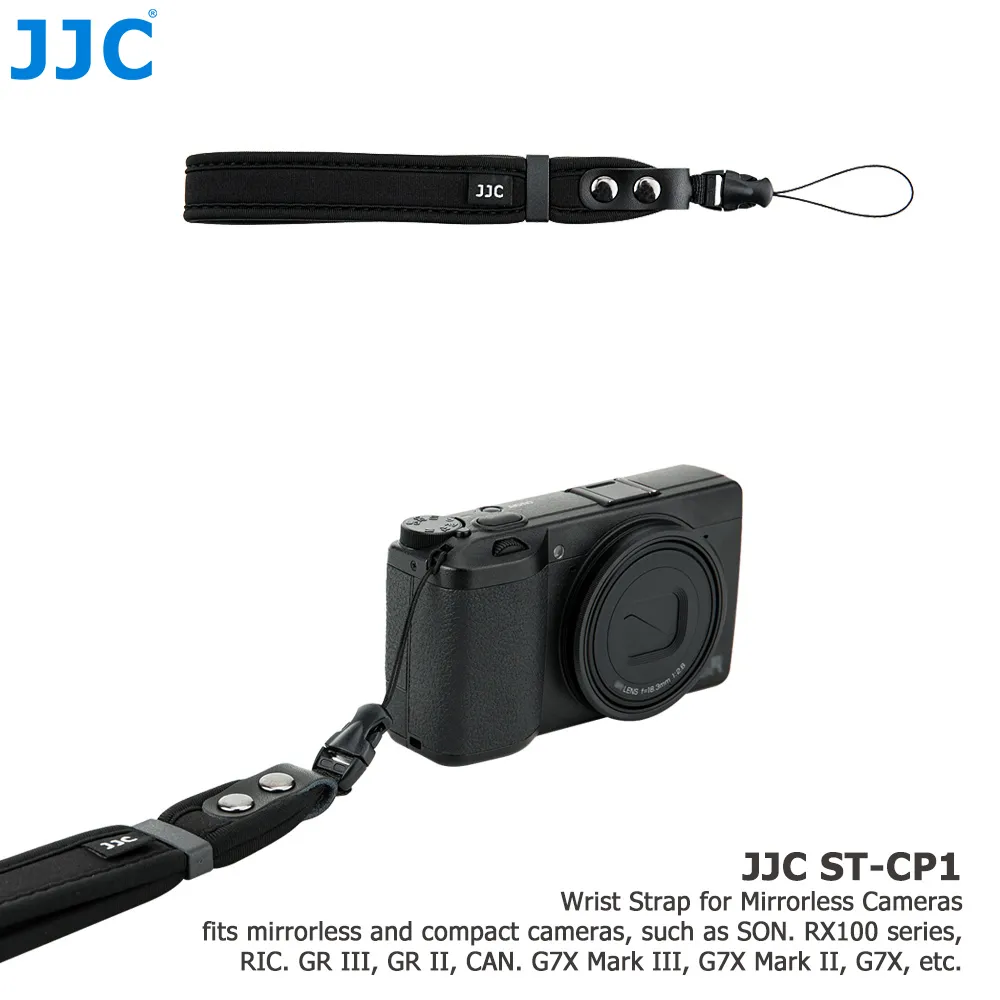 JJC Universal Camera Strap Soft Neoprene Hand Wrist Strap for Sony ZV1 ZV-E10 RX100 RX100 VA V ...