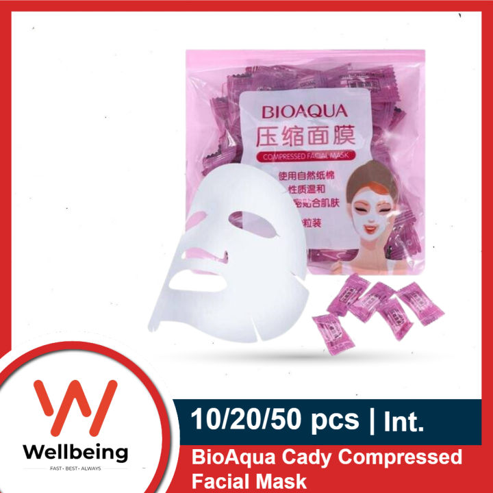BioAqua Cady Compressed Facial Mask 10 Pccs/ 20 Pcs / 50 Pcs | Daraz.com.bd