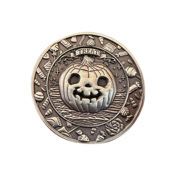 Trick or Treat Coin, Halloween Coins with Pumpkins, Trick or Treat ...