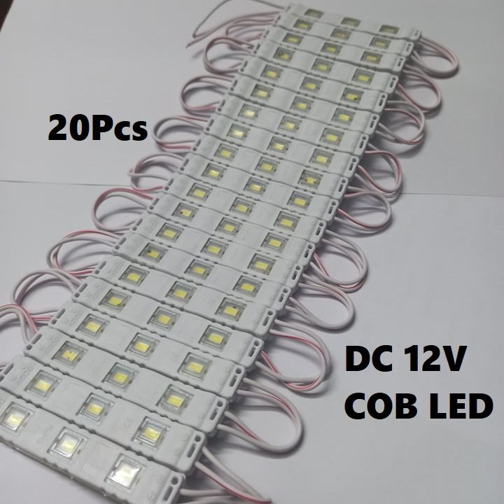 20Pcs- WHITE Color DC 12V COB White LED Light COB LED Light 12V COB LED ...
