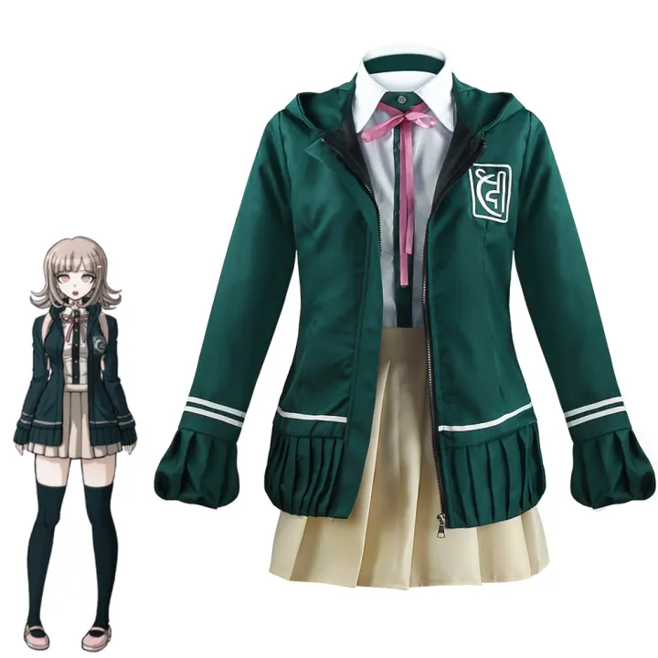 High School School Uniform Anime Danganronpa Nanami Chiaki Cosplay ...