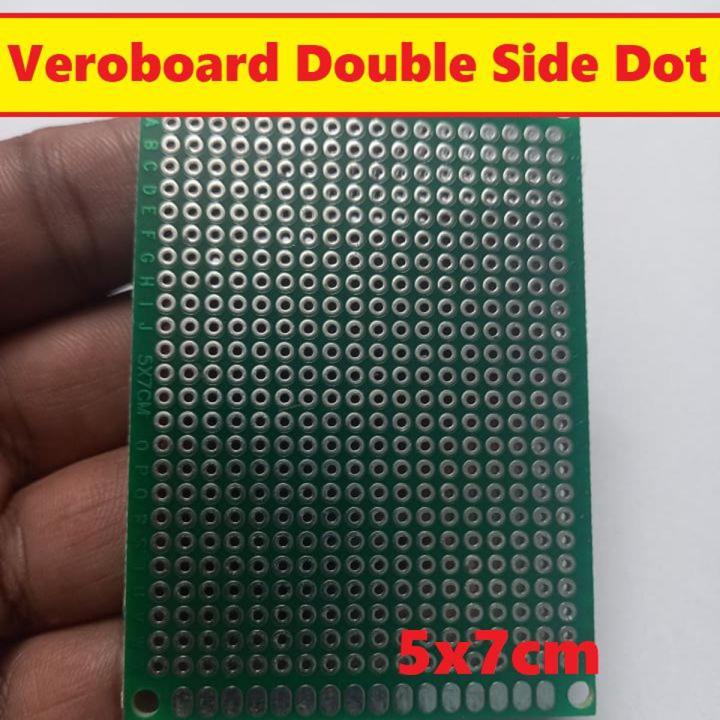 Veroboard Double Side Dot 5x7cm Glass Fiber Stripboard PCB Printed ...
