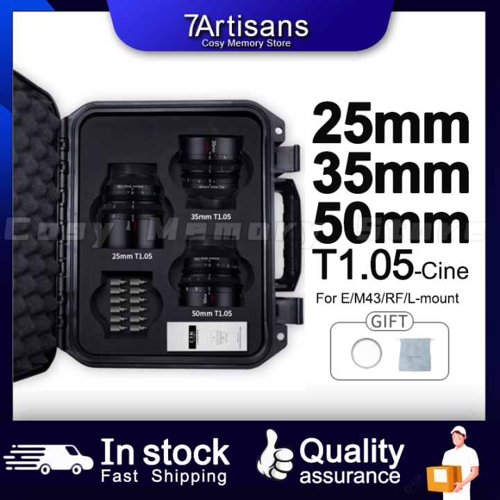 7artisans 25/35/50mm T1.05 APS-C Cinema Vision Lens For Fujifx Sony E ...