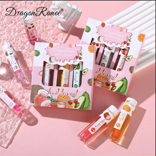 Dragon Ranee 3 in 1 sexy lip color create water to moisture Lips Fruits ...
