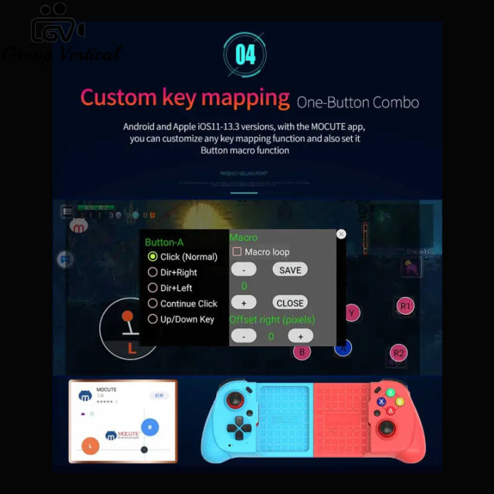 Group Vertical Wireless Game Controller Professional Mobile Gamepad ...