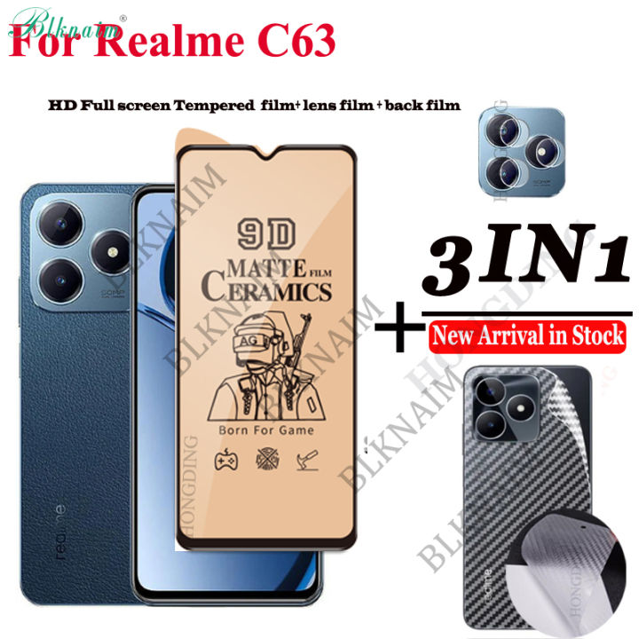 BLKNAIM 3in1 Full Cover matte ceramic film Screen Protector For Realme ...