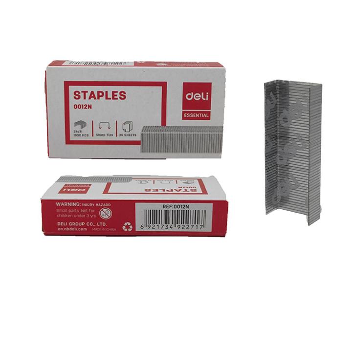 Deli Stapler pin (24/6) 0012N 25 Sheets 1 Packet | Daraz.com.bd