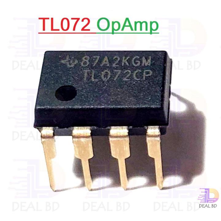 2Pcs TL072CP TL072 Dual Low Noise JFET Input Operational Amplifier A Class IC Op Amp Chip ...