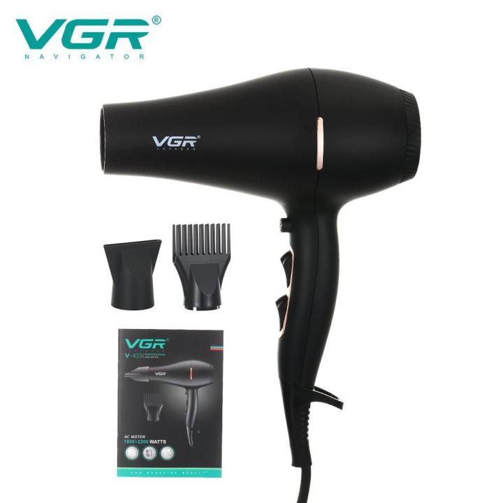 Vgr V-433 Professional Hair Salon 3-gear Temperature Regulating Hair Dryer 2200w High-power ...