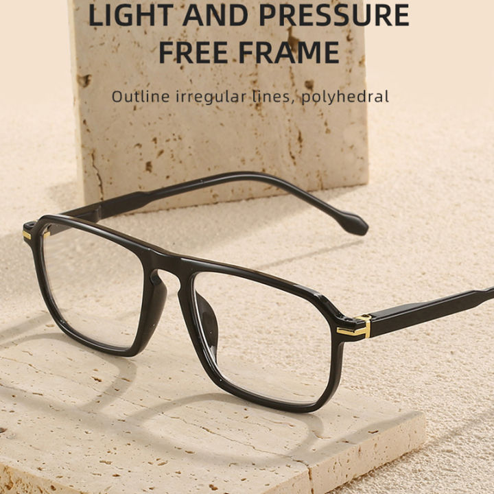 Fashion Reading Glasses Comfortable Durable Rectangular Neutral Frame ...