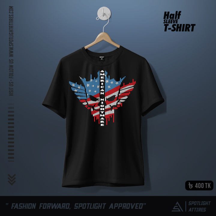 WWE - Cody Rhodes American Nightmare Skull Logo T-Shirt | Daraz.com.bd