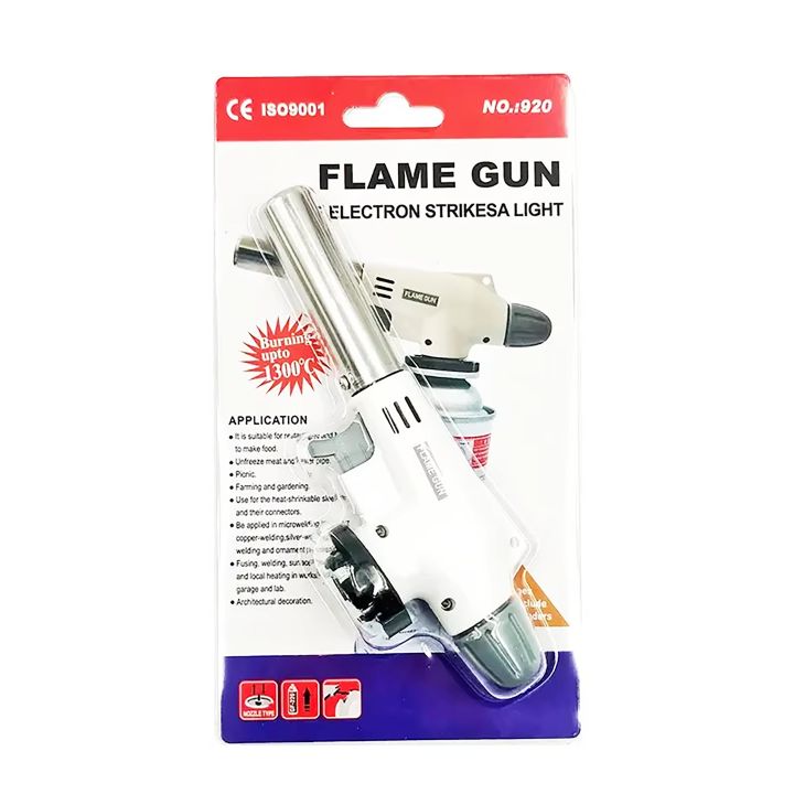 Portable and Refillable Flame Gun for Camping, Welding, Cooking BBQ and ...