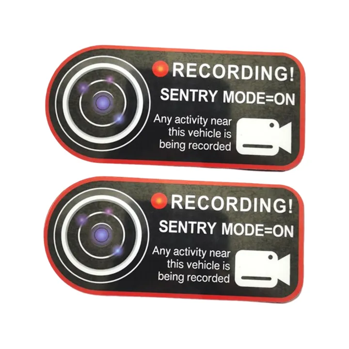 Quorrae 2Pcs Warning Car Sticker Decorative Attractive No Traces ...