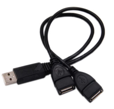 Spot High Quality One Point and Two Lines USB YCABLE One Male to Two ...