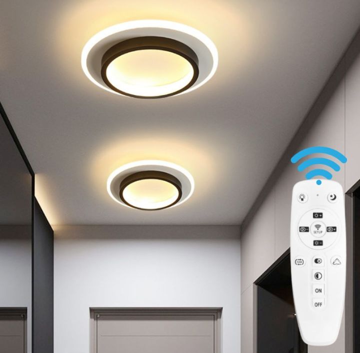 Aisle Celling Lights Round remote Control 3 color , color changed with ...