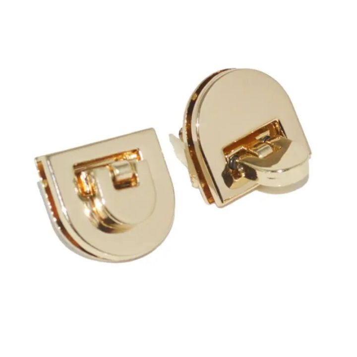 Buckle Twist Lock Hardware For Shoulder Bag Shape Handbag DIY Turn Lock ...