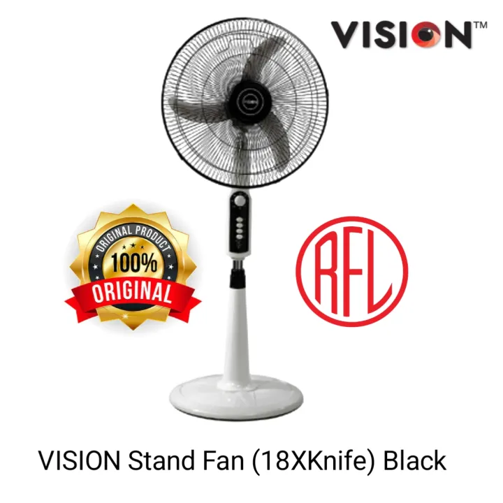 VISION Stand Fan (18XKnife) Black | Daraz.com.bd