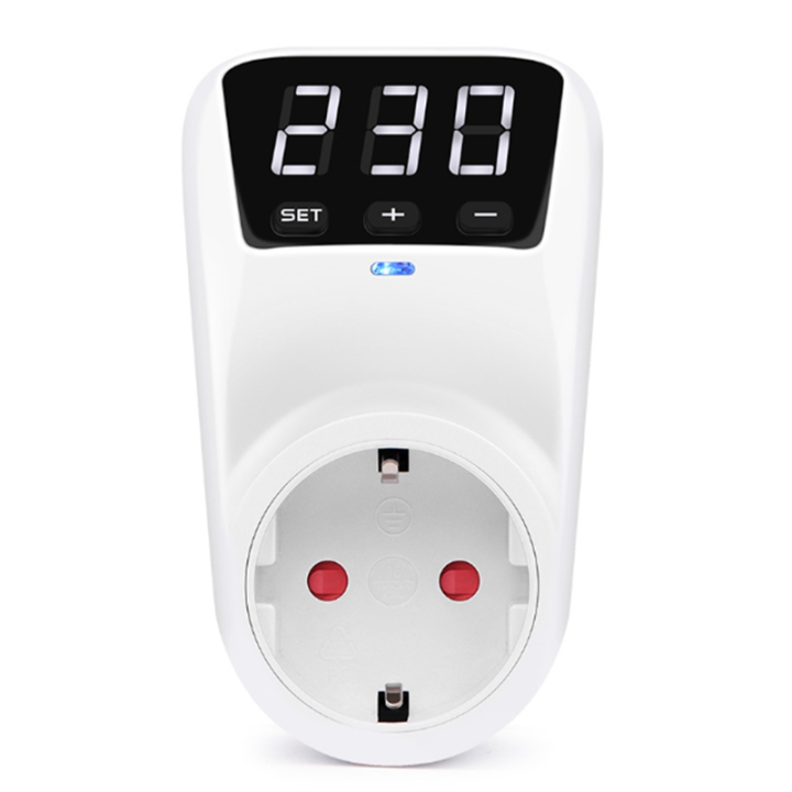 LED Display Voltage Protector Socket AC 230V Adjustable 16A Protector ...