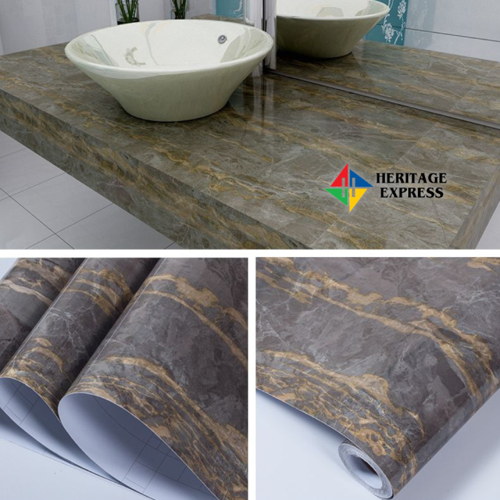 Marble Pattern Stickers 120cmx60cm Self Adhesive Waterproof Furniture ...