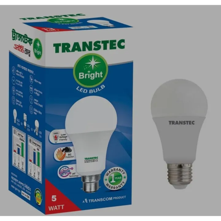 TRANSTEC BRIGHT LED BULB 5 watt | Daraz.com.bd