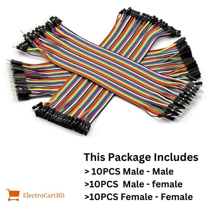 3 SET/30 PCS - Arduino Jumper Connecting Wires Male Female all types ...
