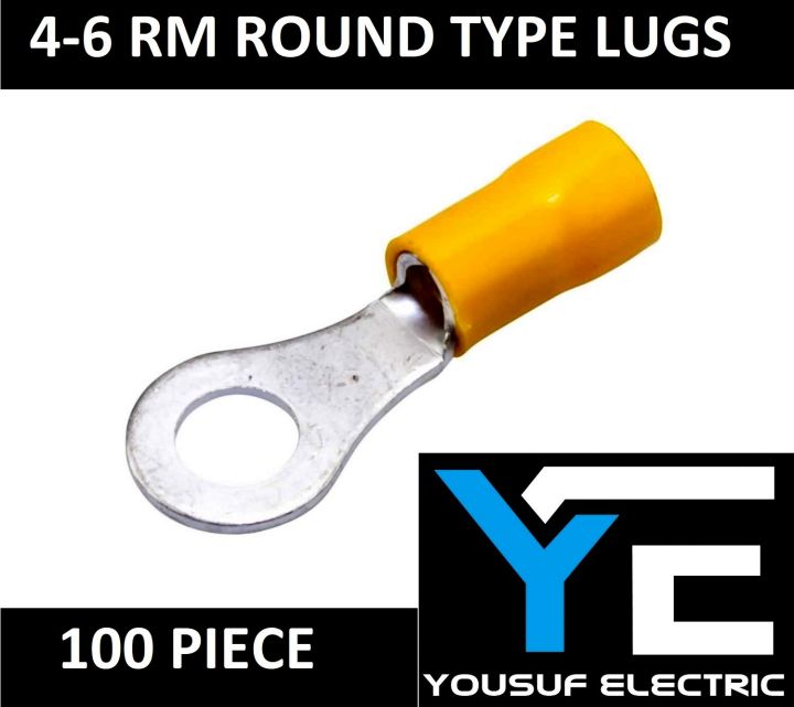 Cable Lug 4-6 Rm Terminal round type O type Lugs insulated Connector ...