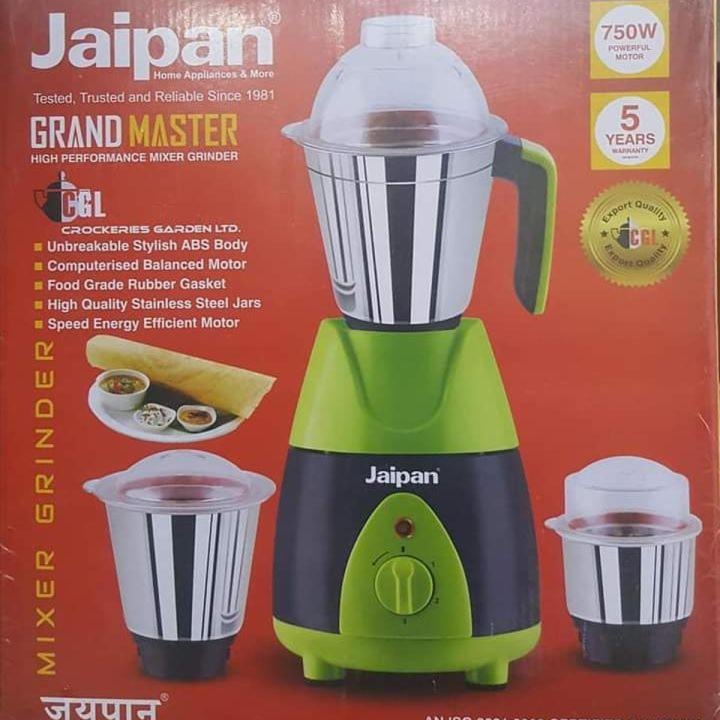 Jaipan Multipurpose Mixer, Grinder and Blender Grand Master 750 watts ...