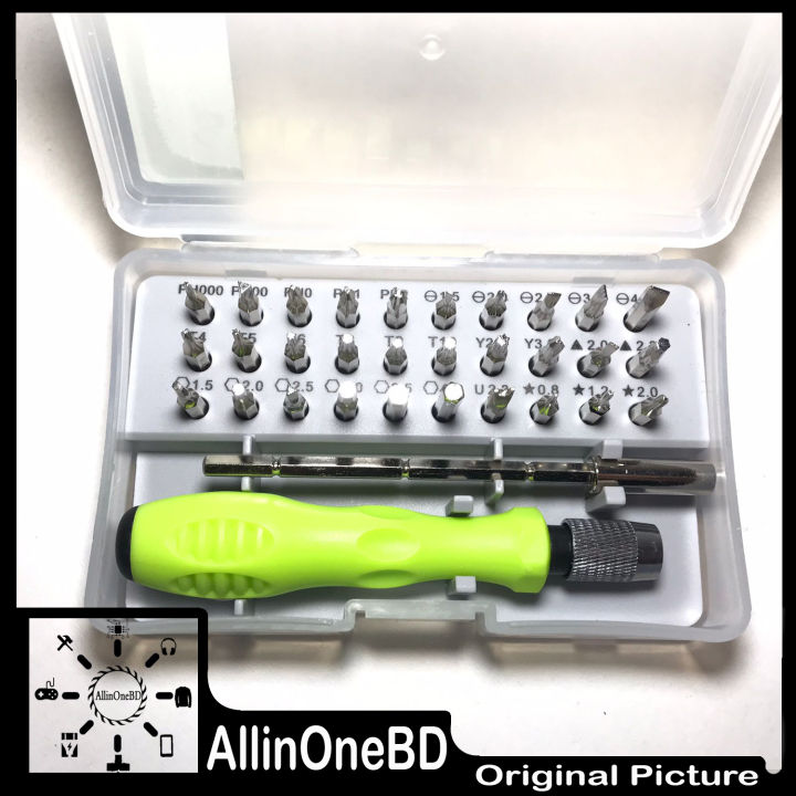 32 In 1 Multipurpose Screwdriver kit Electronic Repair Tool - Green ...