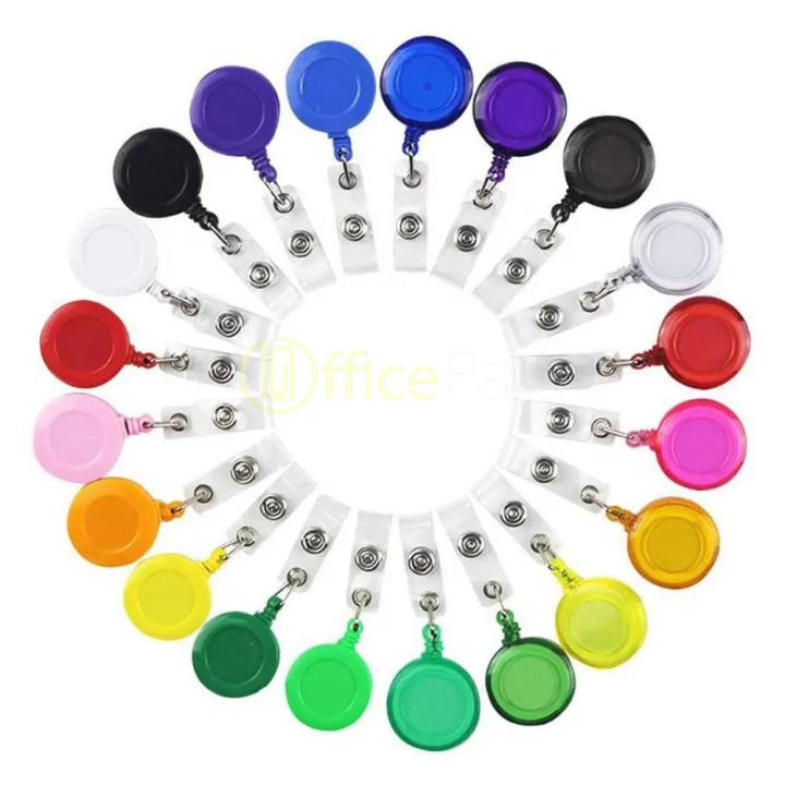 Yoyo ID Card Holder Badge Plastic Metal Retractable Reels - 1 Piece ...