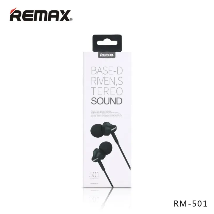 Remax RM 501 In-Ear Earphone Stereo Headset Metal Body Remax RM-501 Bass Driven Stereo Sound ...