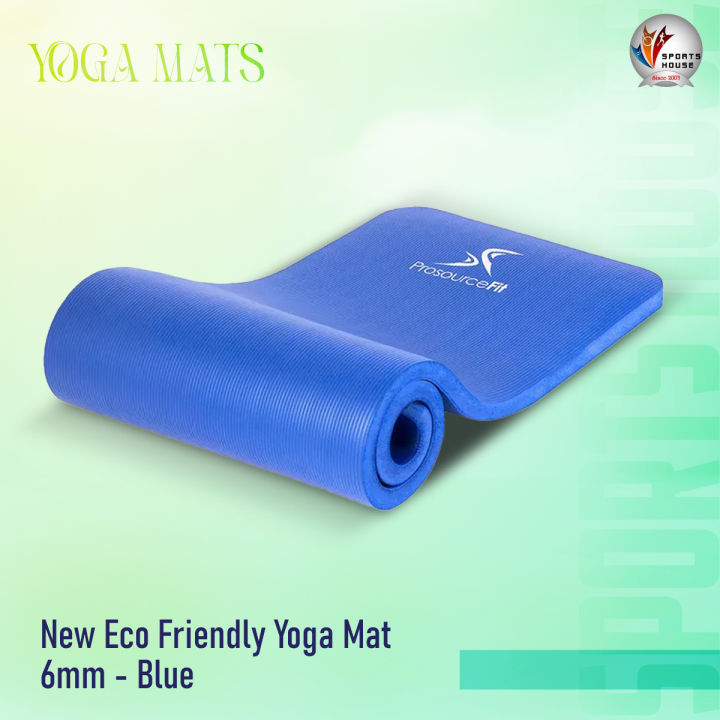 New Eco Friendly Yoga Mat 6mm - Blue | Daraz.com.bd