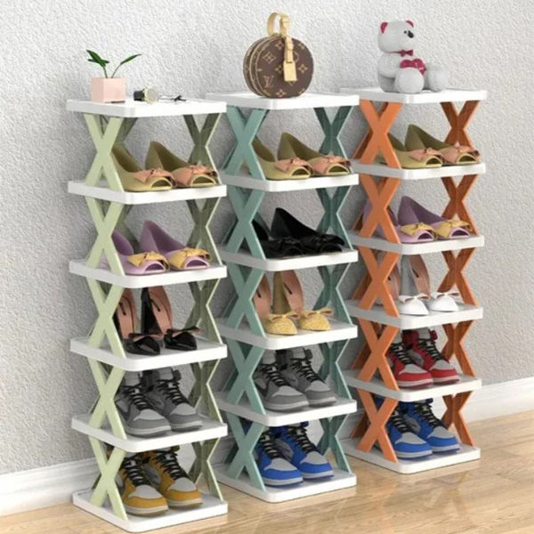 6 layer Shoe Rack Storage Organizer Multifunctional Space saving ...