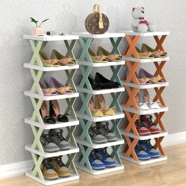 6 layer Shoe Rack Storage Organizer Multifunctional Space saving ...